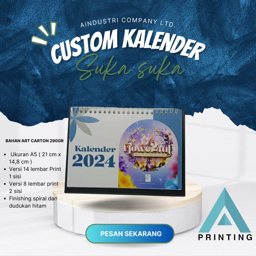 Jual Kalender duduk / kalender meja / custom foto suka-suka / desain ...