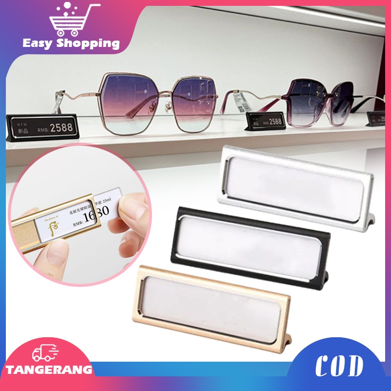 Jual Price Tag Holder Emas Price Label Holder Logam Rak Stand Display ...