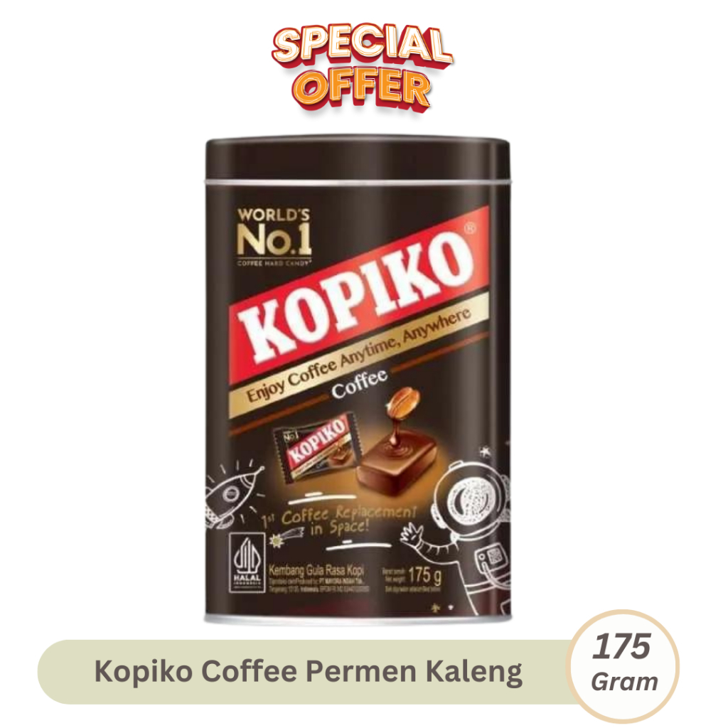 Jual Kopiko Coffee Hard Candy Permen Kopi 175gr Kemasan Kaleng | Shopee ...
