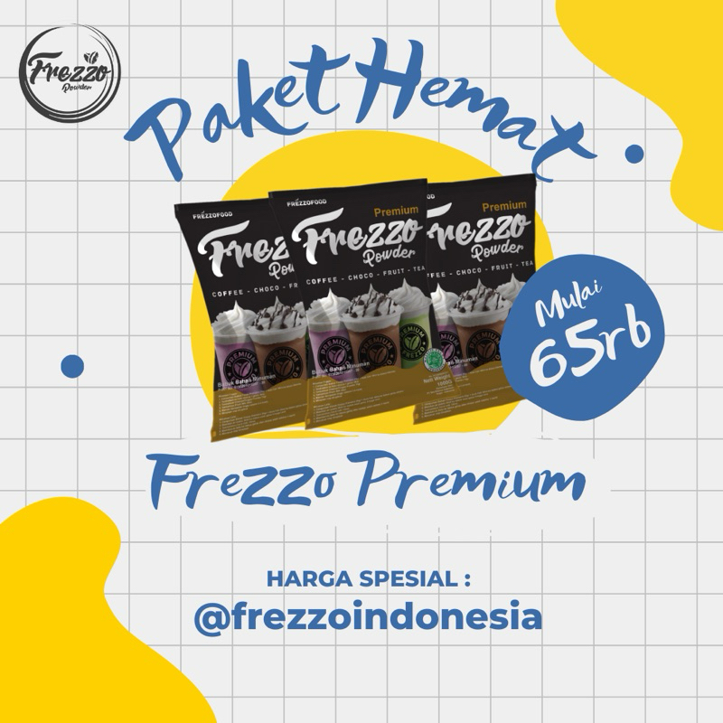 Jual Bubuk minuman Frezzo Powder Premium Paket Kemasan 1kg / Minuman ...