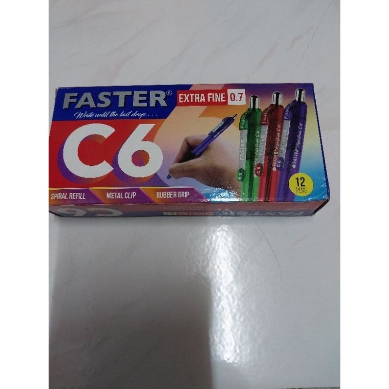 Jual PULPEN FASTER C-6 @ 12PCS | Shopee Indonesia
