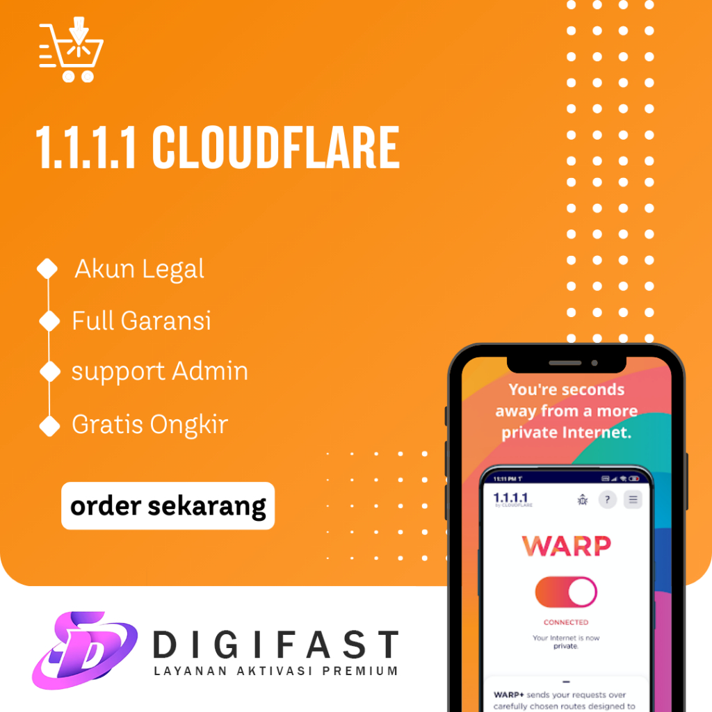 Jual 1.1.1.1 Cloudflare Premium 1 Tahun Full Garansi (Proses Tercepat ...