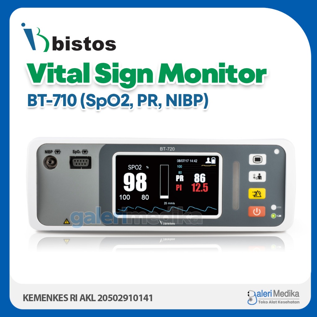 Jual Patient Monitor Bistos BT-720 Vital Sign Monitor - Alat Pengukur ...