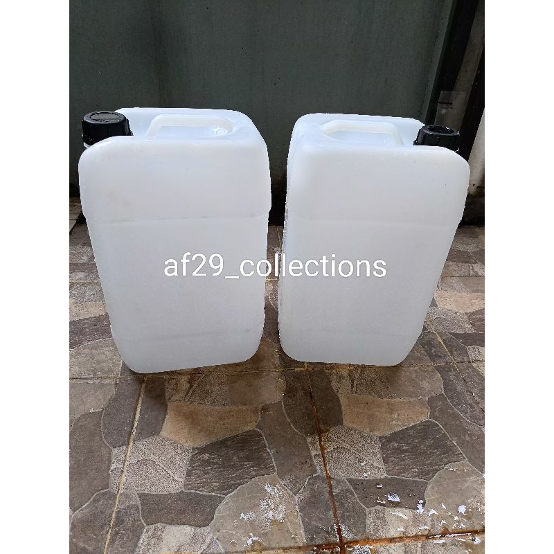 Jual jerigen 20 liter bekas sekali pakai - jerigen air- jerigen putih ...
