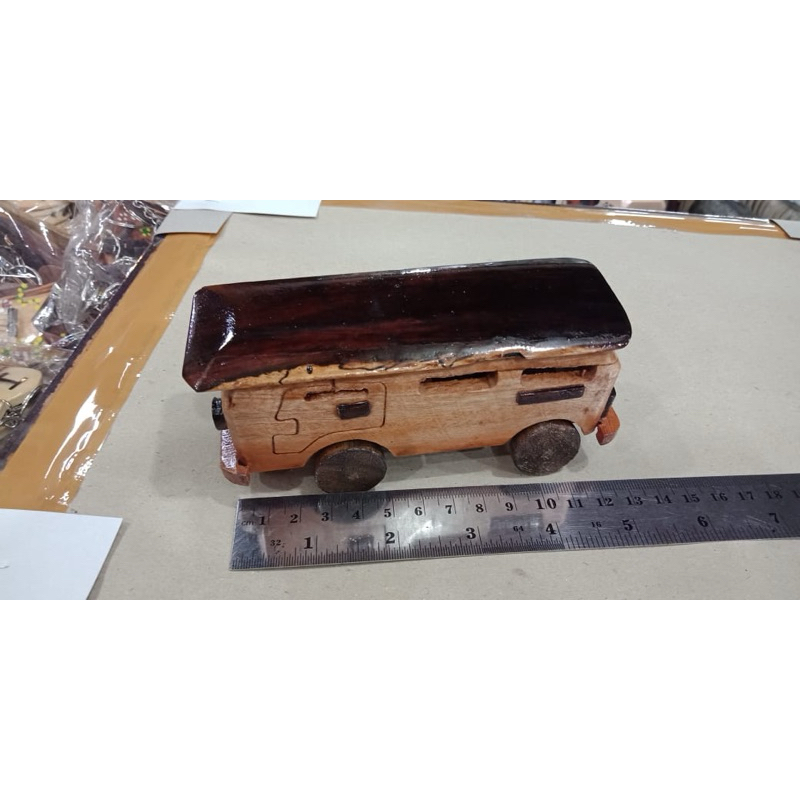 Jual Mainan miniatur kayu / Mobil becak kereta vespa kayu (ukuran kecil ...
