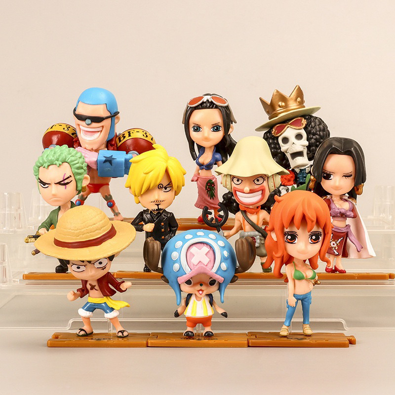 Jual One Piece Monkey D Luffy Straw Hats Crew Action Figure Set ...