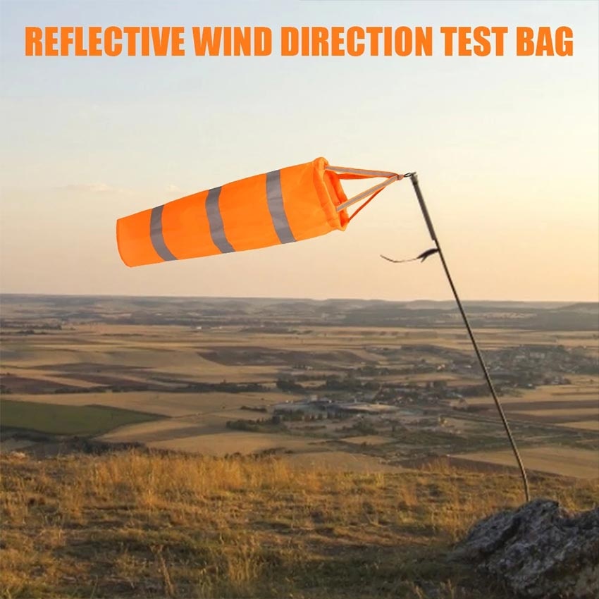 Jual 150cm Windsock Petunjuk Arah Mata Angin Warna Oranye Windshock ...