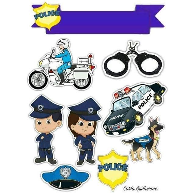 Jual Topper Polisi/Topper Cake Happy Birthday Bisa Request Nama dan ...