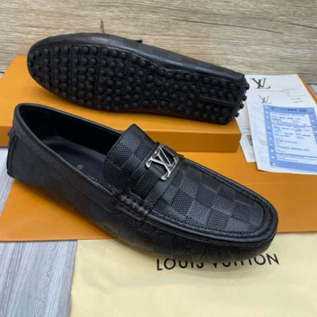 Jual Sepatu loafer/ slip on LV black # LSLV-03 mirror quality 1:1 ...