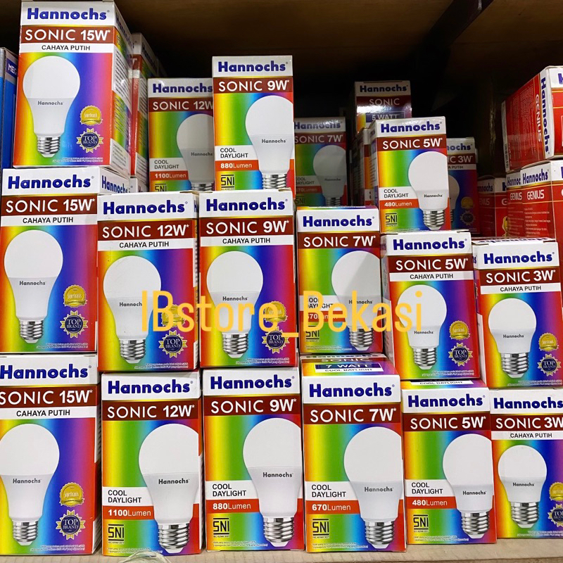 Jual Lampu LED Hannochs SONIC 3w 5w 7w 9w 12w 15w - Bohlam Led Hannochs ...