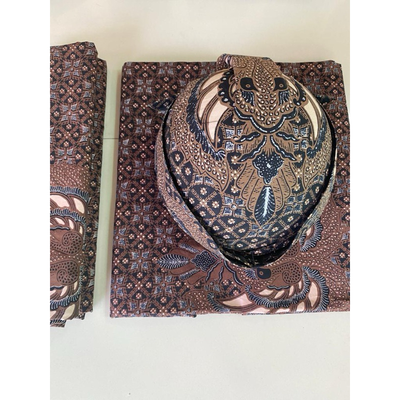 Jual Jarik Set Blangkon Motif Cakar Garuda Dagel | Shopee Indonesia