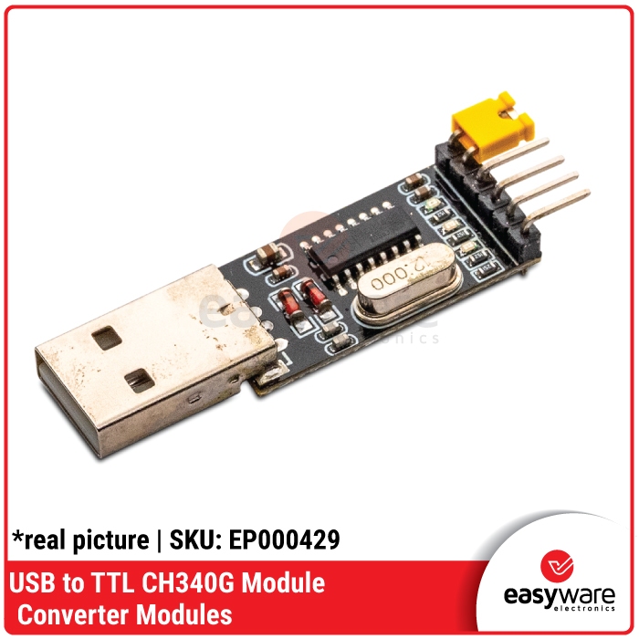 Jual USB to TTL CH340G USB to TTL converter UART module CH340 | Shopee ...