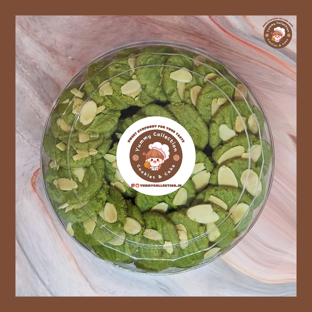 Jual Kue Almond Greentea - Toples 500g | Shopee Indonesia