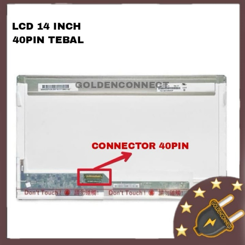 Jual LCD LED Layar Laptop 14 Inch Inci Tebal 40 Pin Screen | Shopee ...