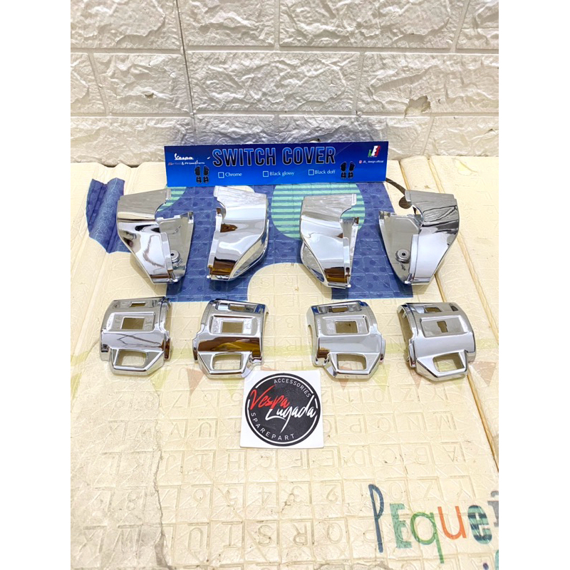 Jual Cover saklar switch cover panel chrome JB Design vespa sprint ...