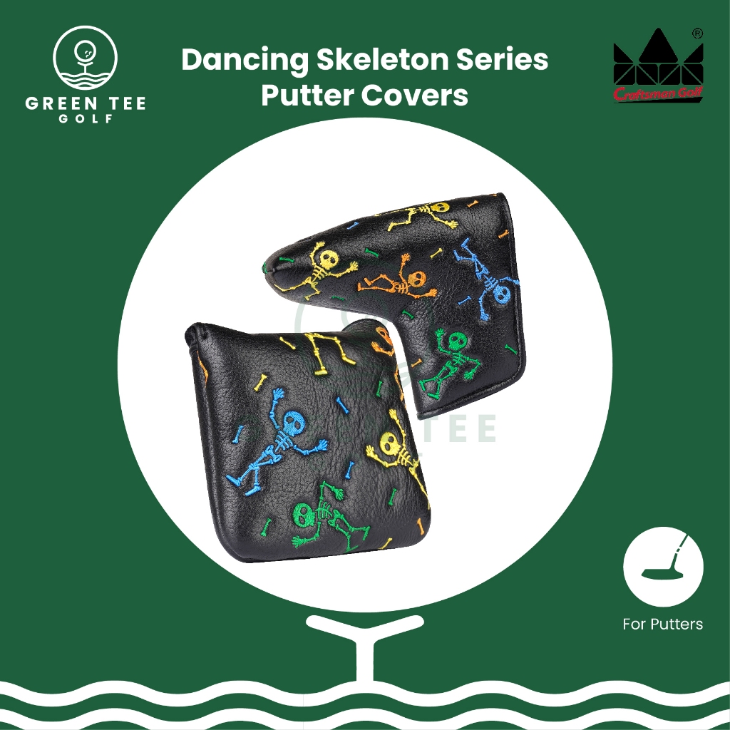 Jual Golf Head Cover - Craftsman Dancing Skeleton Putter Cover - Sarung ...