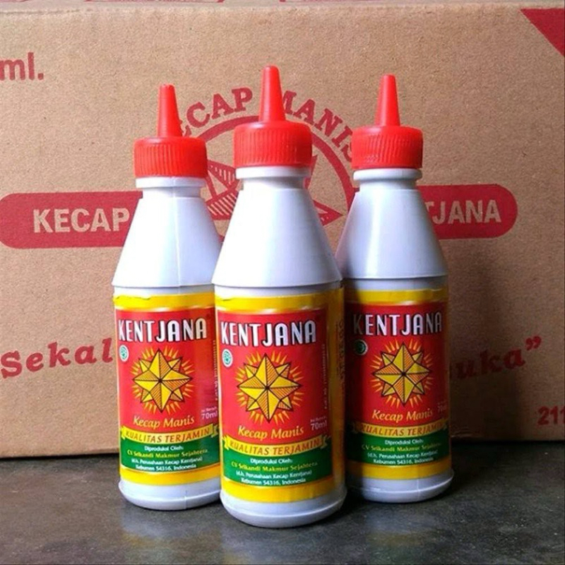 Jual kecap manis kentjana kencana khas kebumen 70ml | Shopee Indonesia