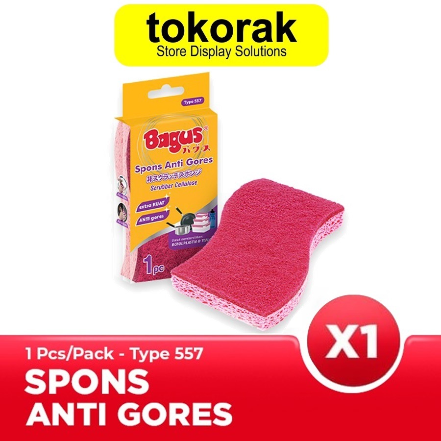 Jual BAGUS SABUT ANTI GORES SPONS CUCI PIRING 557 SPONGE SPON BUSA ...