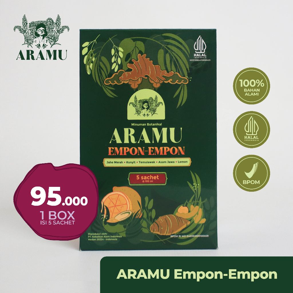 Jual ARAMU EMPON EMPON ISI 5 SACHET 100ML | Shopee Indonesia