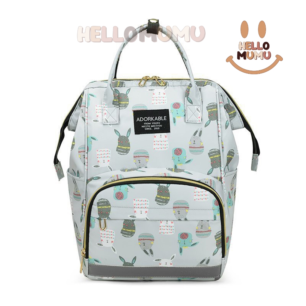 Jual Hellomumu Backpack Mom&Baby Bag Multi-Function Diaper Bag - HM232 ...