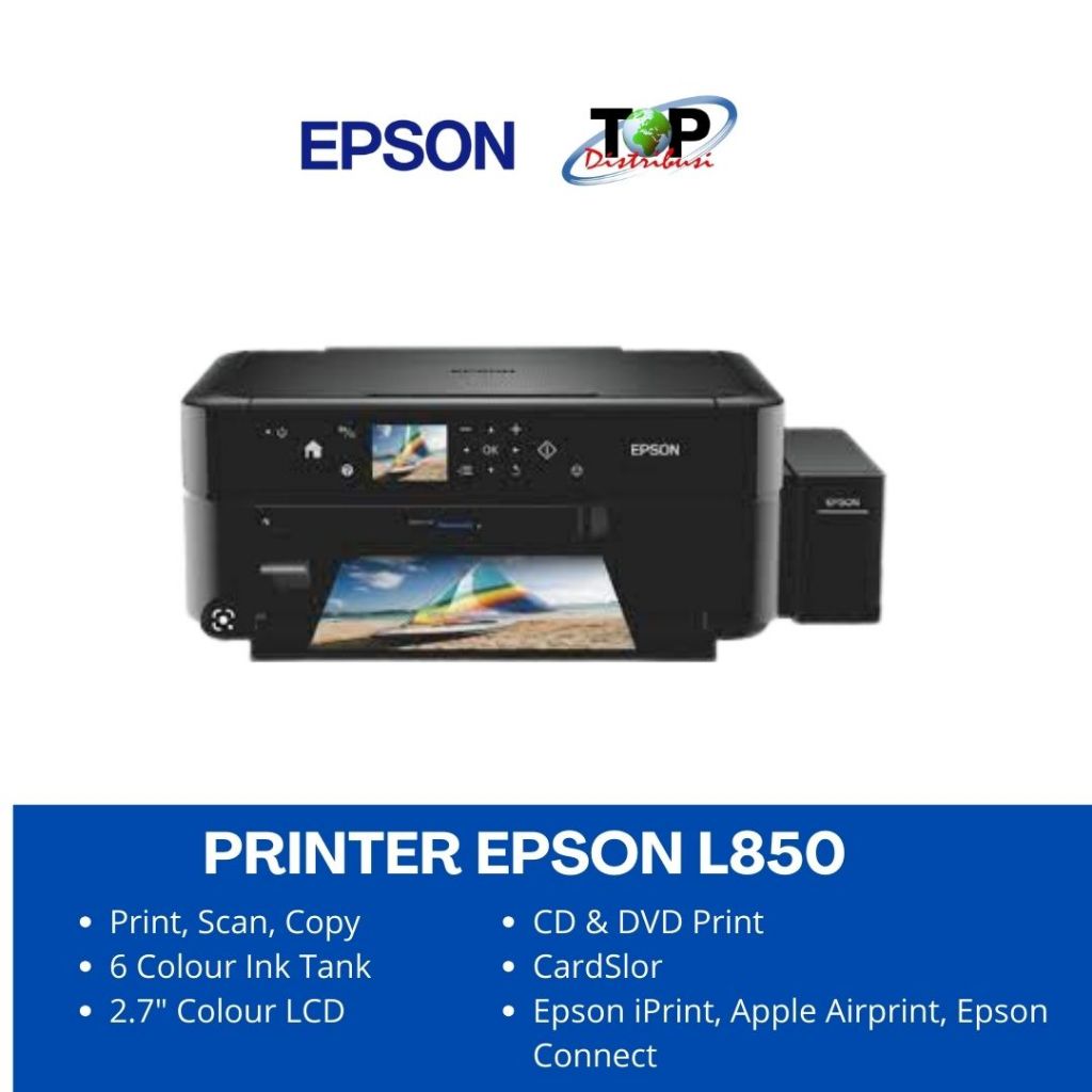 Jual Printer EPSON L850 All - In - One / 6 Colour Ink Tank | Shopee ...
