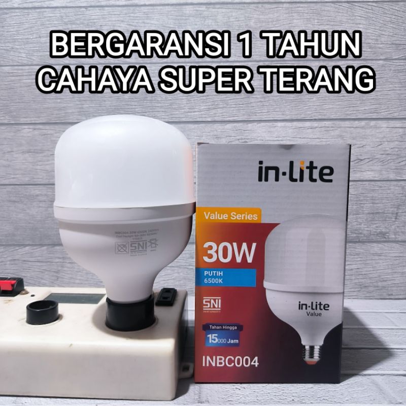 Jual IN-LITE LAMPU LED CAPSULE VALUE 30W 30 WATT INBC004 CAHAYA PUTIH 6500K SNI IN LITE INLITE ...