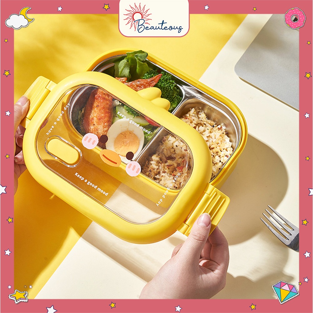 Jual Kotak Makan Lunch Box Tempat Makan Stainless Plastik Anak Dewasa ...