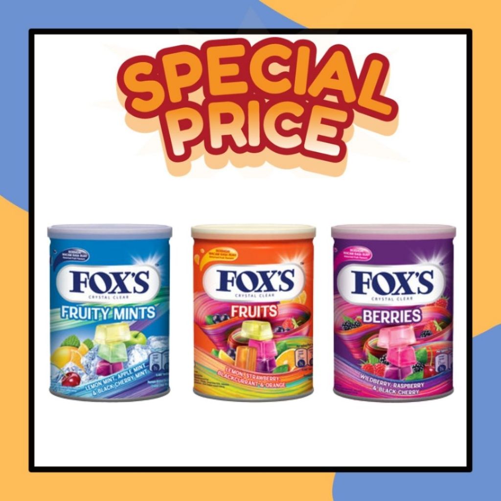 Jual Permen Fox's Kaleng 170gr Crystal Candy Foxs Aneka Rasa | Shopee ...