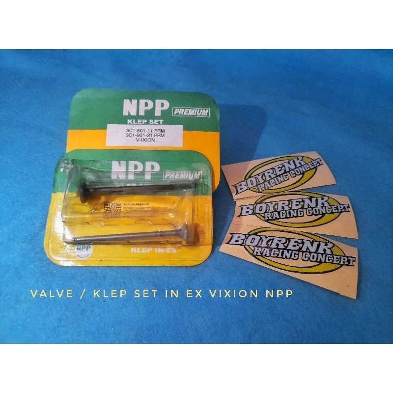 Jual VALVE SET PAYUNG KLEP IN EX VIXION NPP - BOYRENK RACING CONCEPT | Shopee Indonesia