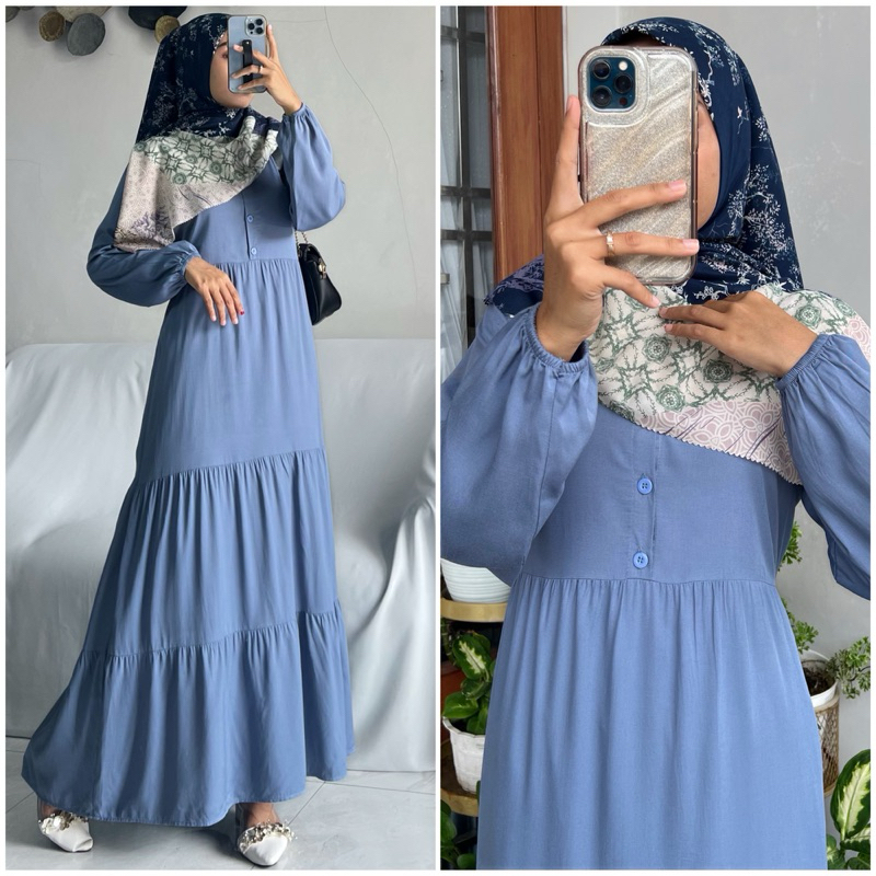 Jual BASIC rayon GAMIS by ZALFA OUTFIT / dress polos / gamis wanita ...