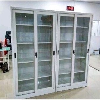 Jual lemari rak buku custom pintu kaca | Shopee Indonesia