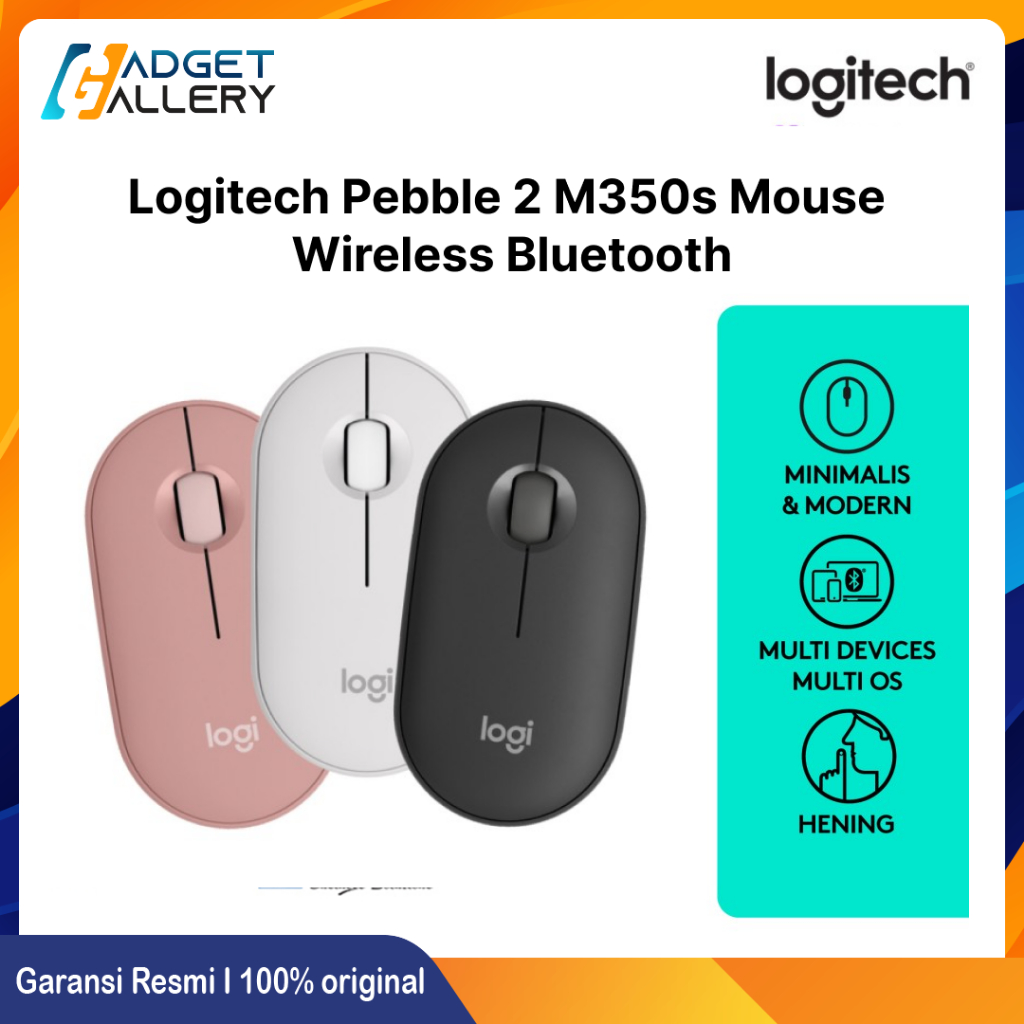 Jual Logitech Pebble 2 M350s Mouse Wireless Bluetooth Slim Silent Original - Garansi Resmi ...