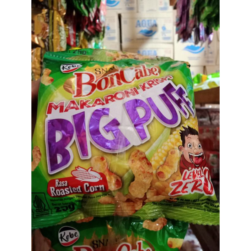 Jual Snack Bon Cabe Makaroni Krispi Big Puff Rasa Jagung Bakar 10Pcs ...