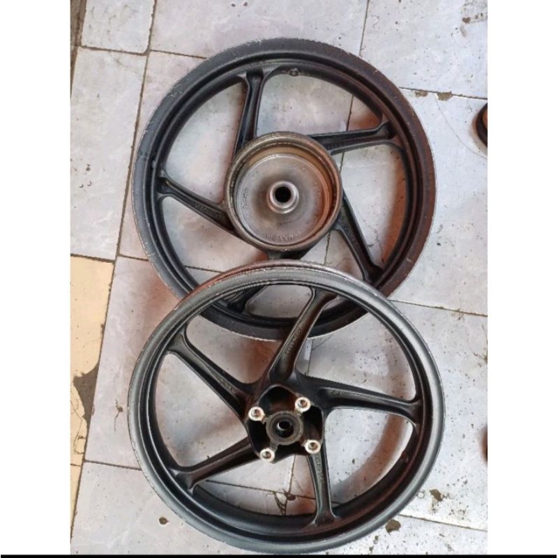 Jual Velg Pelek Racing Depan Belakang Honda Beat Karbu Beat Fi Vario ...