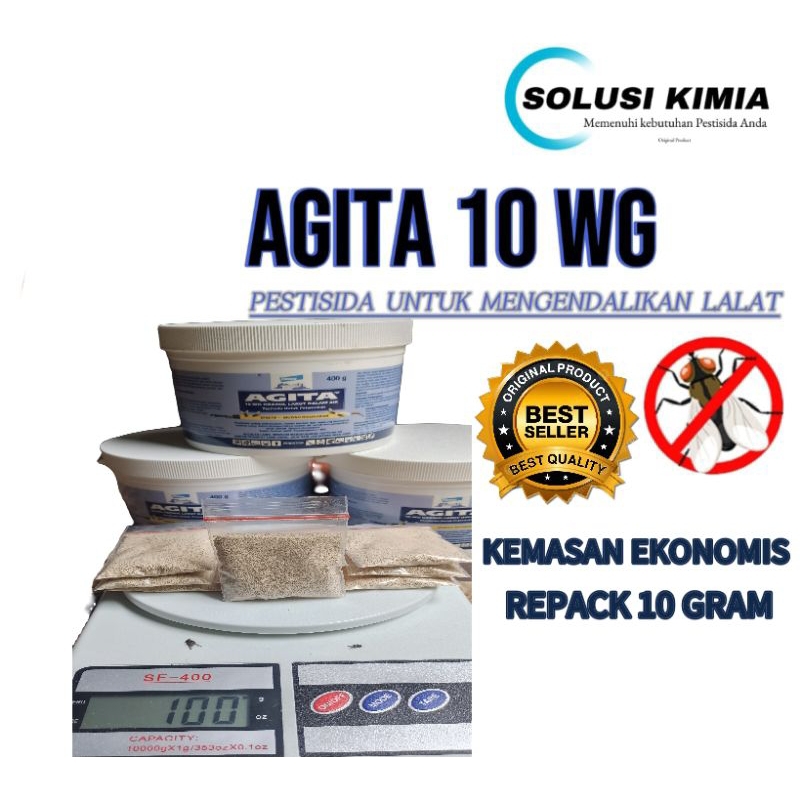 Jual Agita 10 WG Obat Pembasmi Lalat Paling Ampuh Kemasan Super Ekonomis 10 Gram (Original ...