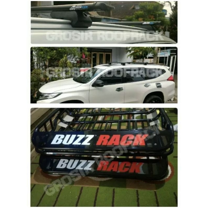 Jual Buzz rack Roofrack rak mobil crossbar pnp all new Pajero vrz ...