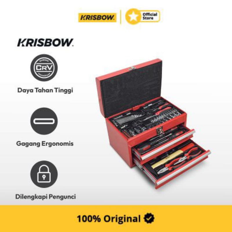 Jual Krisbow Mechanic Tool Kit Set || Mekanik Advance 69 Pcs | Shopee ...