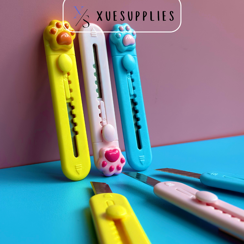 Jual Mini Cutter Aesthetic Lucu Portable Karakter Paw Pemotong Kertas ...