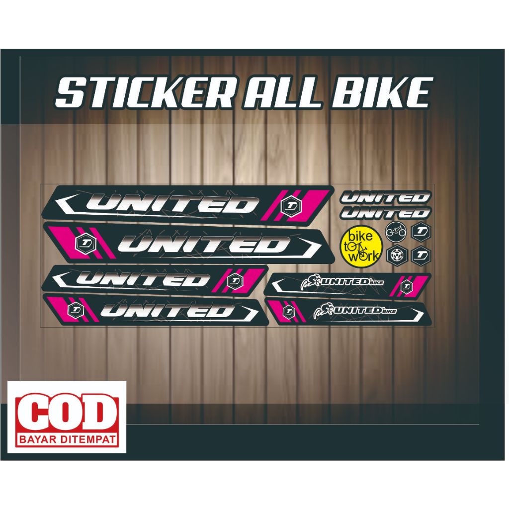 Jual STRIPING STICKER BIKE UNIVERSAL UNITED DECAL CUSTOM VARIAN ALL ...
