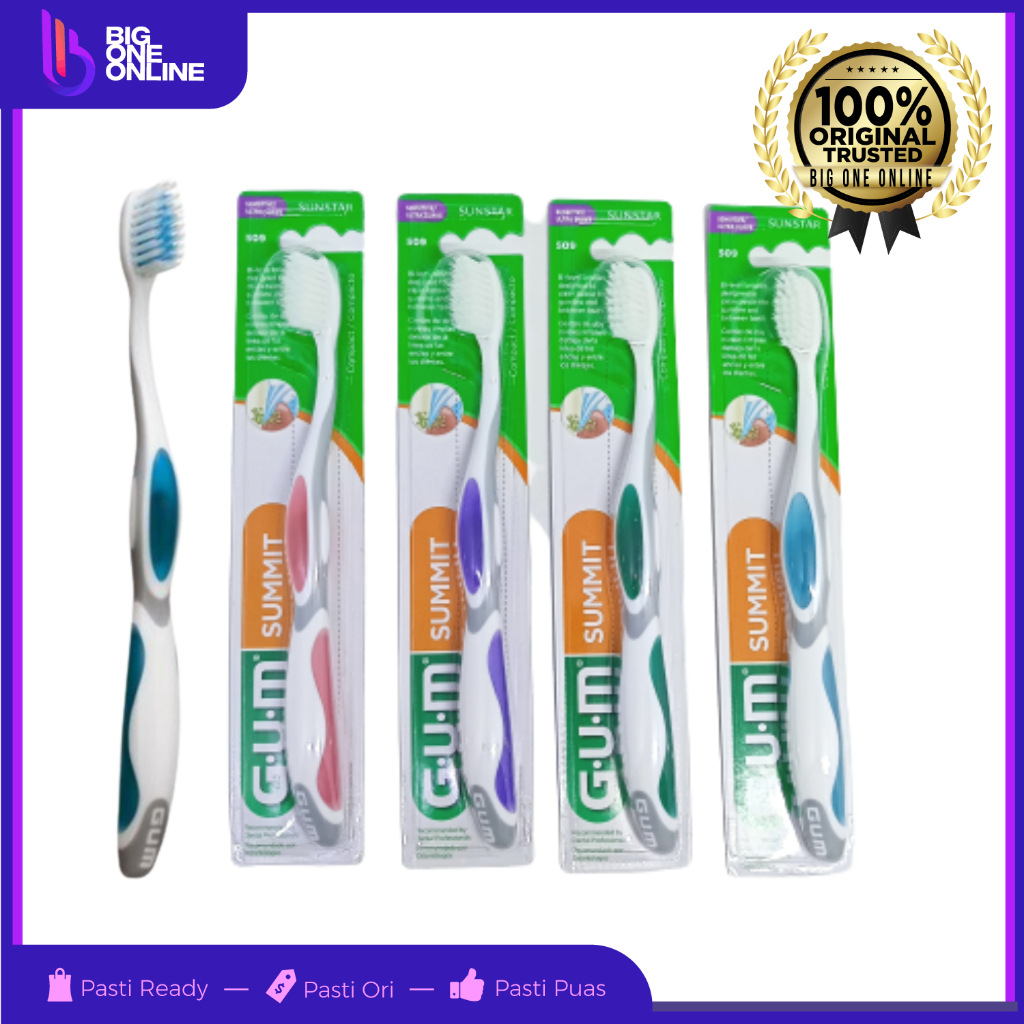 Jual Sikat Gigi GUM Orthodontic Summit Sensitive Toothbrush 509, GUM ...