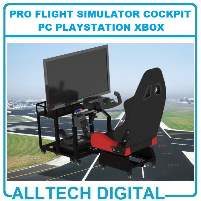 Jual Pro Flight Simulator Cockpit Kursi Gaming Sim Rig PC PS4 PS5 Xbox ...
