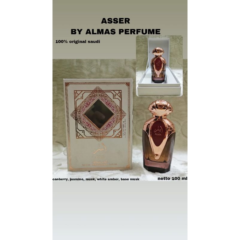 Jual parfum almas asser 100ml 100% original saudi | Shopee Indonesia