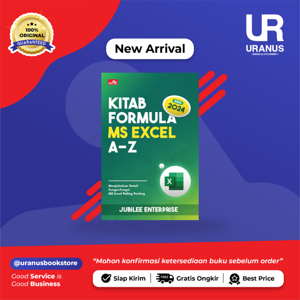Jual KITAB FORMULA MS EXCEL A-Z EDISI 2024-ELK - TOKO BUKU URANUS ...
