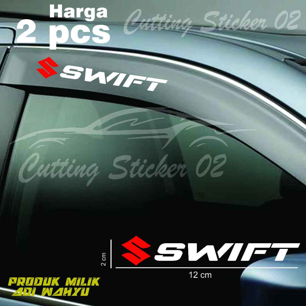 Jual Cutting sticker talang air suzuki swift sticker cover talang air ...