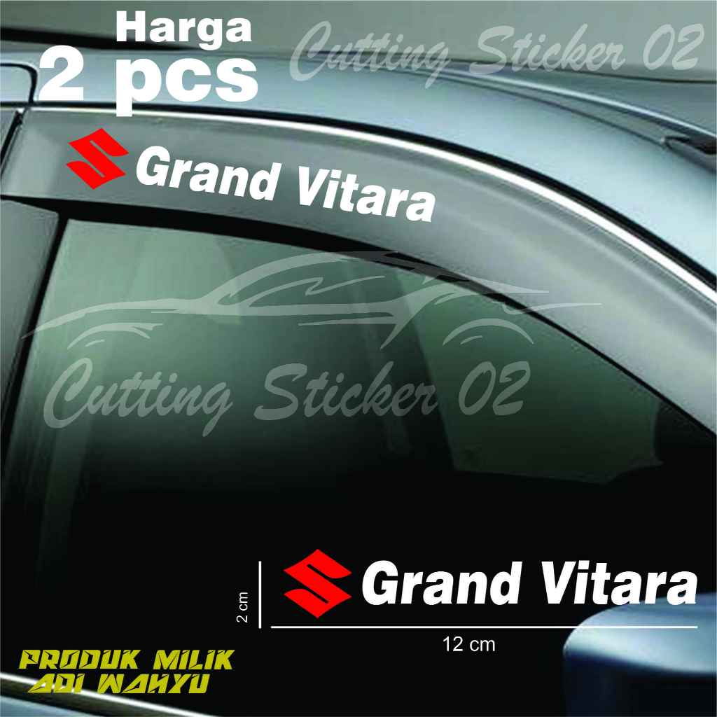 Jual Cutting sticker talang air suzuki grand vitara sticker cover ...