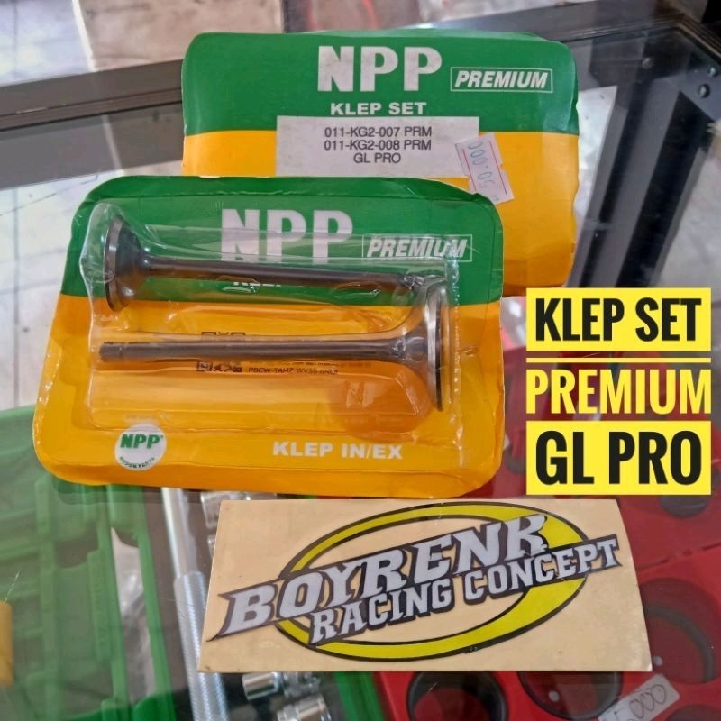 Jual VALVE SET / PAYUNG KLEP IN EX GL PRO GL SERIS NPP-BOYRENK RACING CONCEPT | Shopee Indonesia
