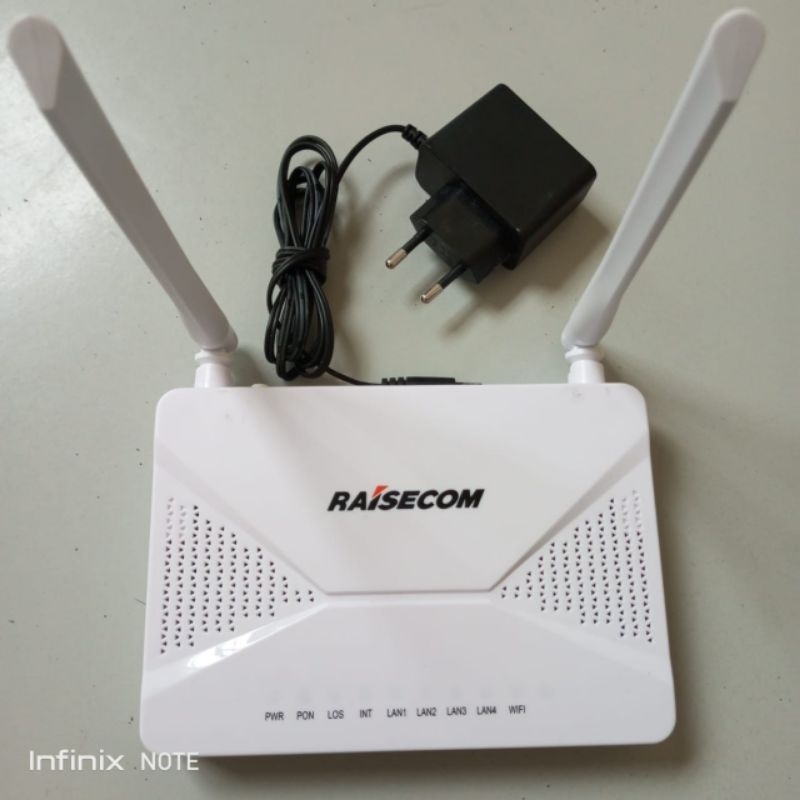 Jual ROUTER RAISECOM HT803-GP-N-07 PORT BIRU + ADAPTOR | Shopee Indonesia