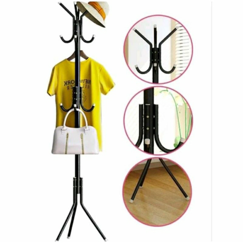 Jual gantugan jemuran stan hanger baju topi dan lain lain | Shopee ...