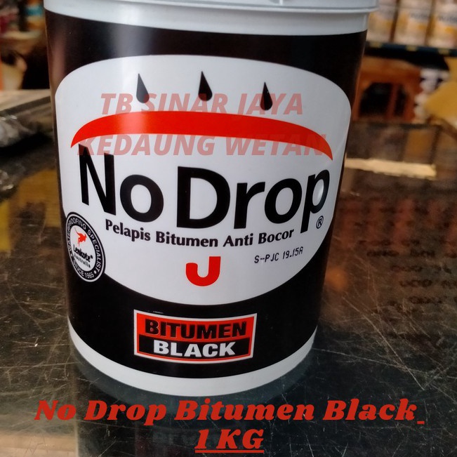 Jual Update Bermutu CAT PELAPIS ANTI BOCOR NO DROP BITUMEN BLACK 1KG NODROP 1KG BITUMEN BLACK NO ...