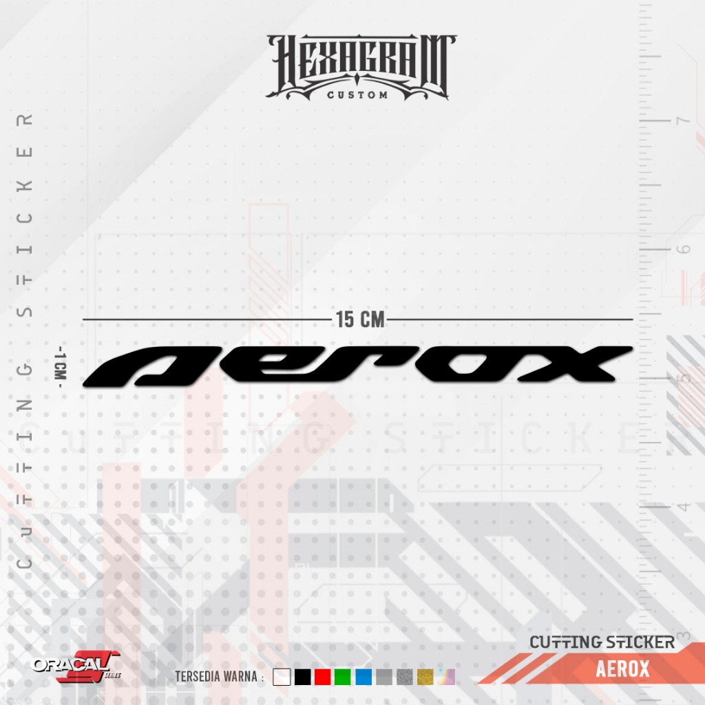 Jual Cutting Sticker YAMAHA AEROX Logo | Stiker Cutting Logo Yamaha ...